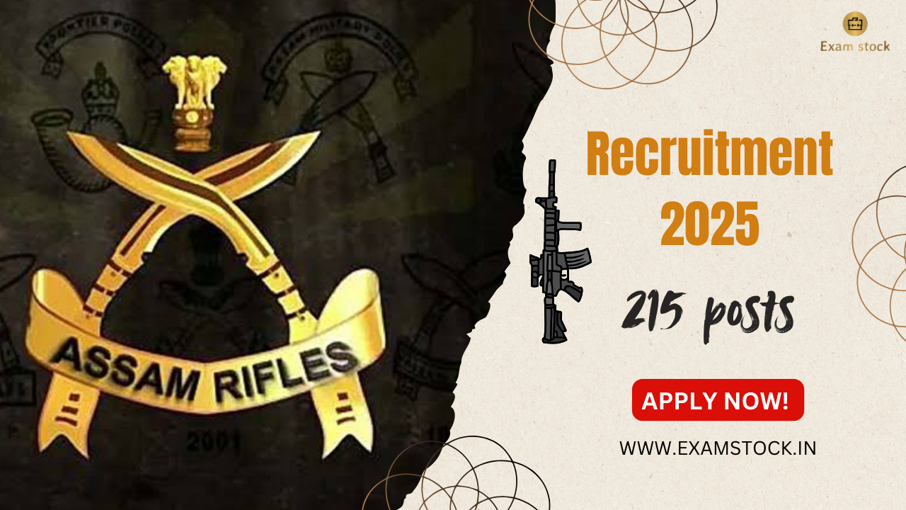 Assam Rifles Recruitment 2025: Notification Out and Apply for Tradesmen ...