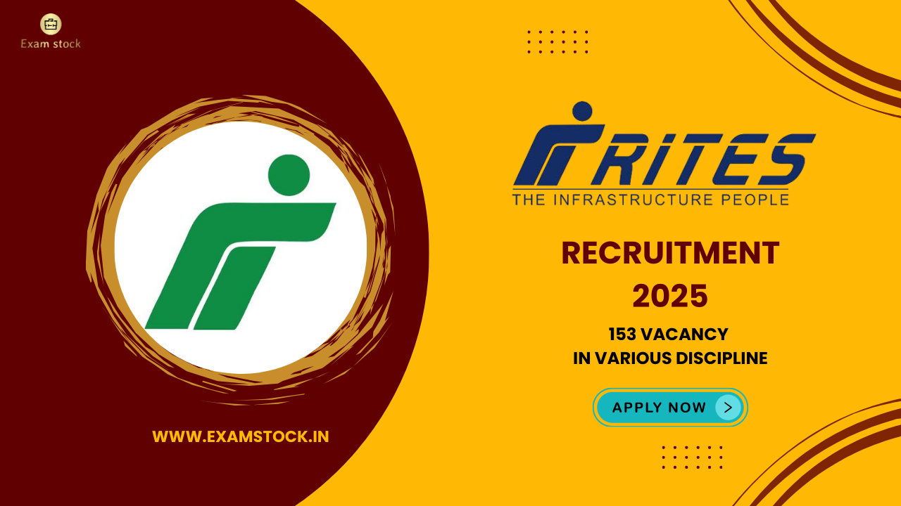 RITES Limited Recruitment 2025: Notification Released – Apply Online ...